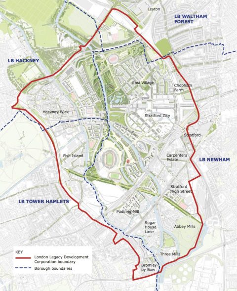 London_Legacy_Development_Corporation_Area_map | Urban Geography East ...